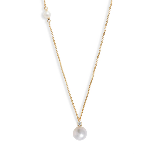 Pearl Diamond Necklace – POPPY FINCH