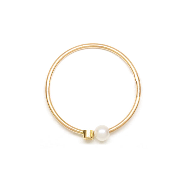 Baby Pearl Diamond Ring – POPPY FINCH