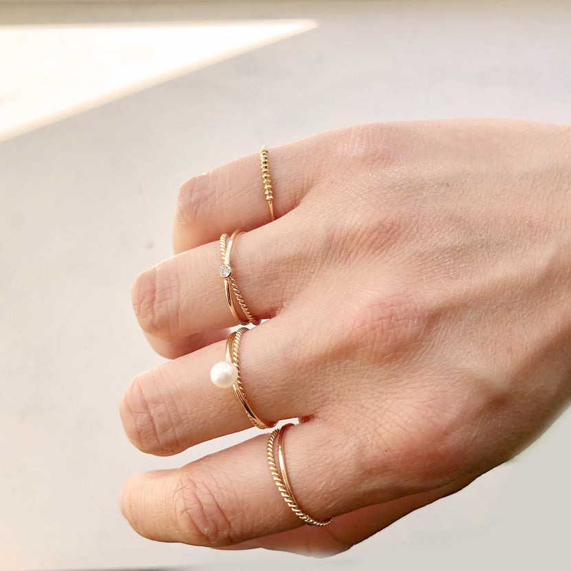 Intertwine Gold Ring – POPPY FINCH